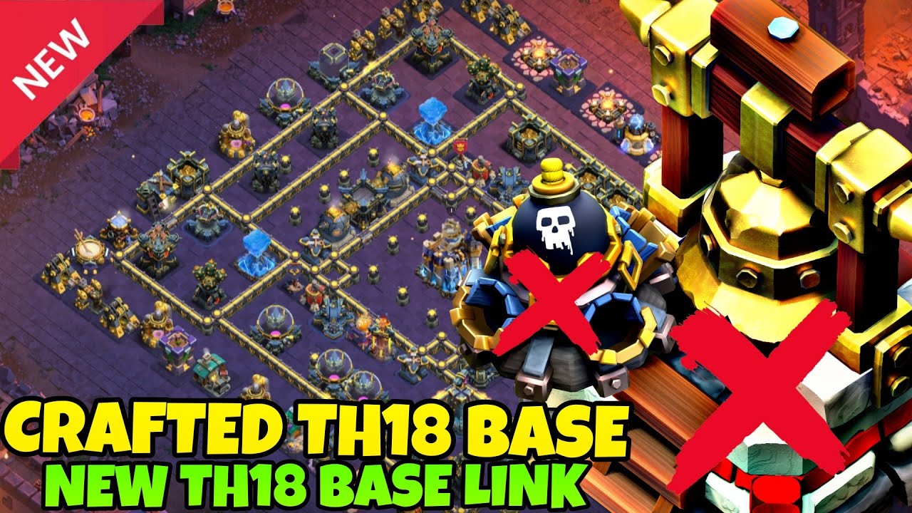 Brand New Top 10 New Town hall 18 Base Link | Th18 Legend/War Base Link ...