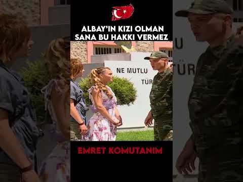 Komutanın Kızı Olman Yeterli  | Emret Komutanım #shorts