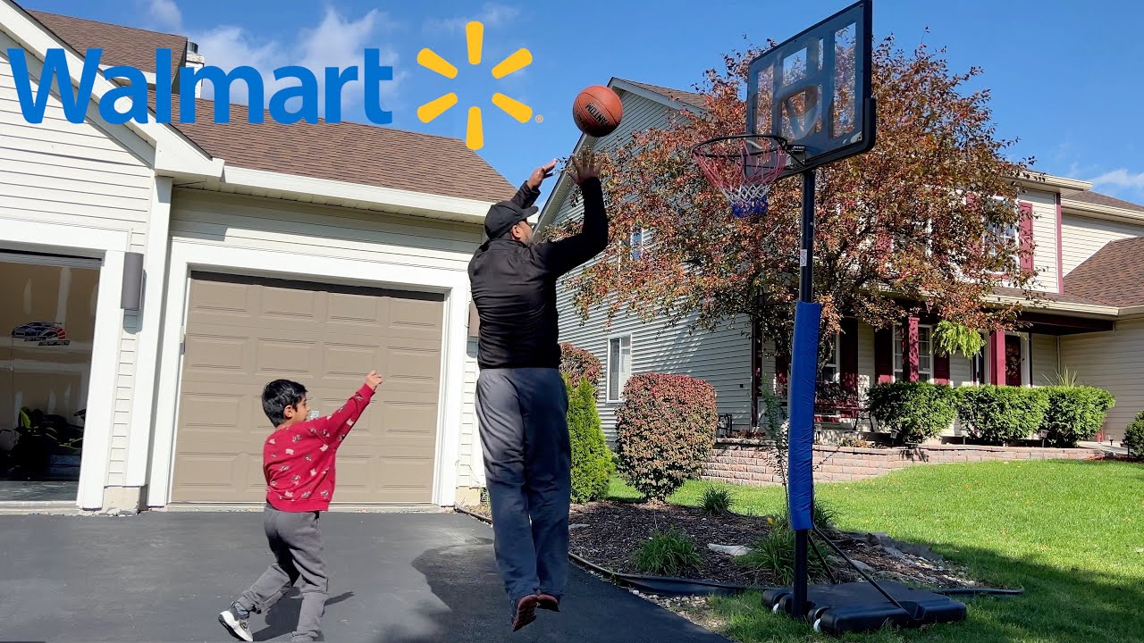 44" Segmart Outdoor Basketball hoop at Walmart - YouTube