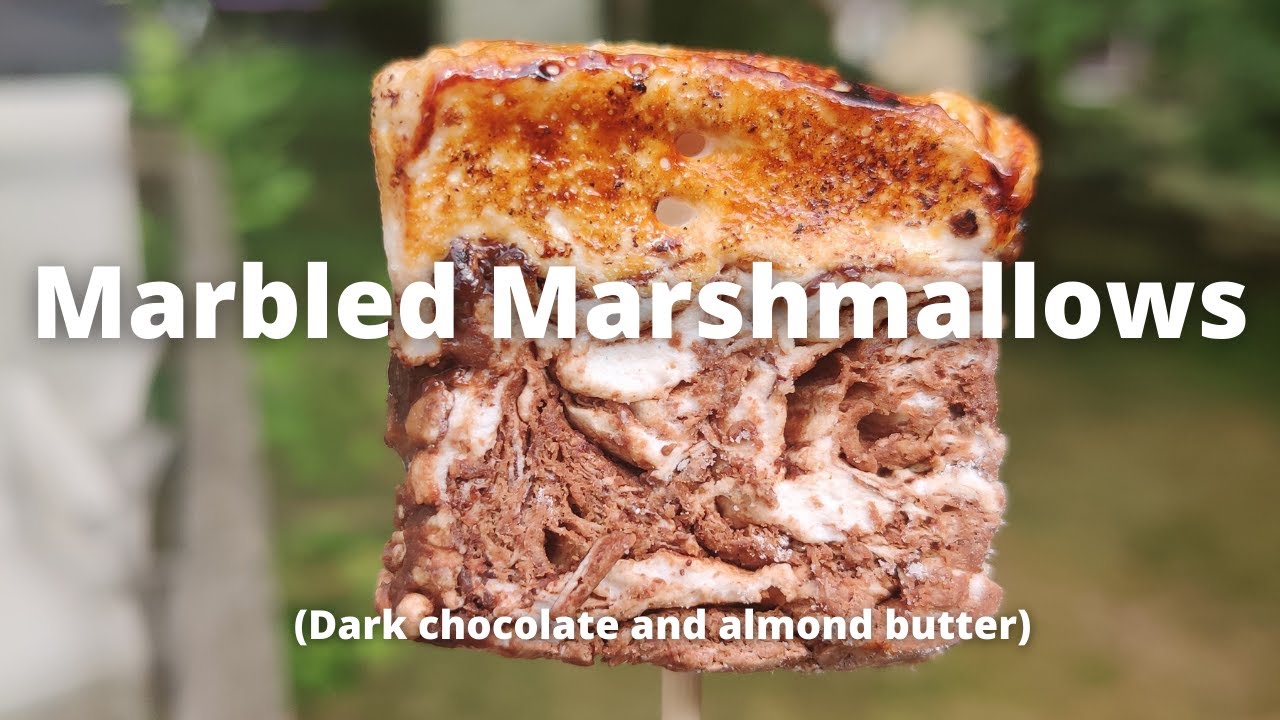 Marbled Marshmallows Recipe | Cinnamon Marshmallows Marbled with Dark ...