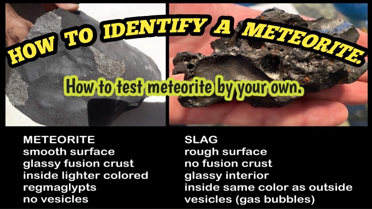How to Identify meteorites.|| How to test meteorite by your own | how ...
