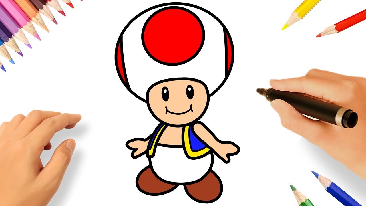 COMMENT DESSINER TOAD FACILEMENT 🍄| SUPER MARIO BROS - YouTube