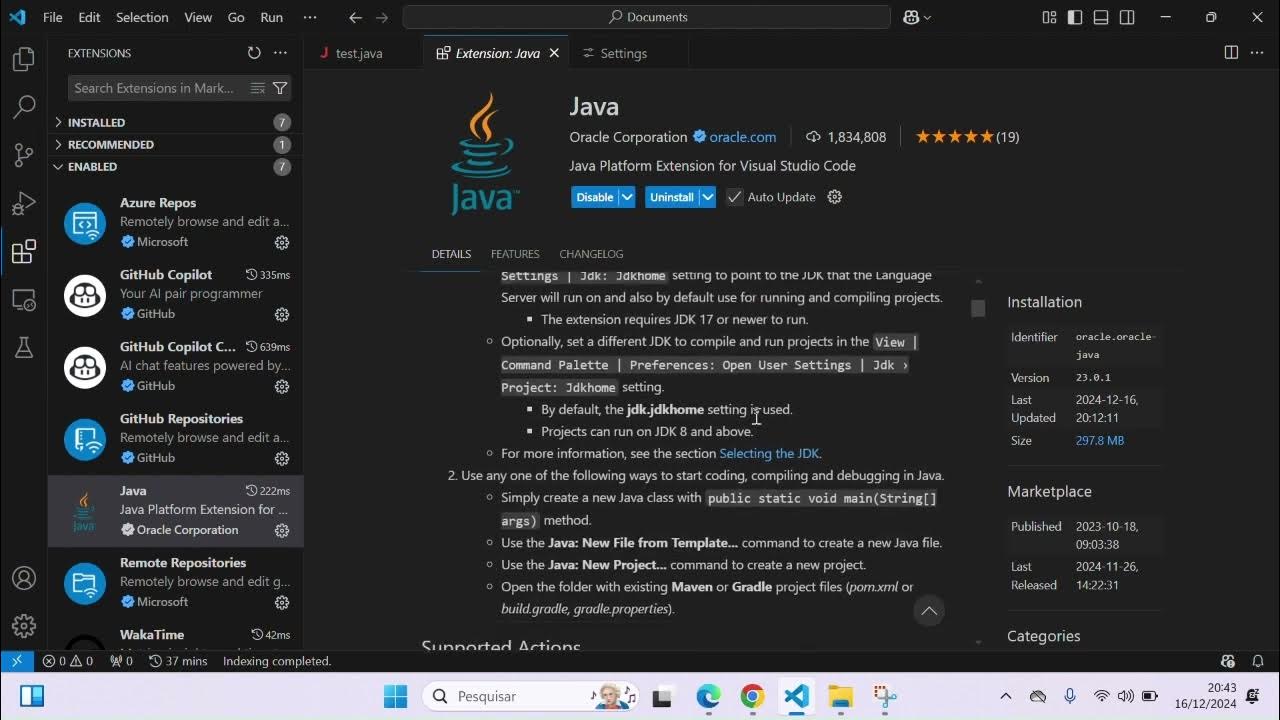 Como instalar e configurar a extensão de plataforma Java no VSCode ...
