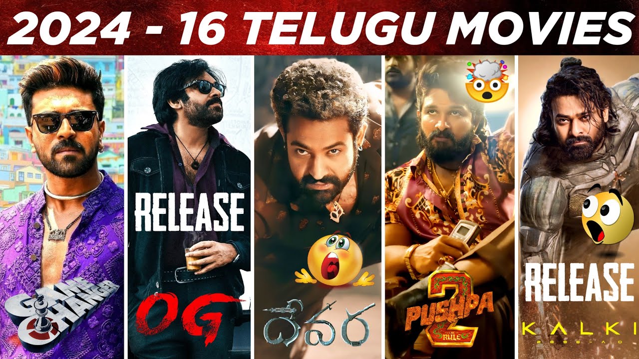 Upcoming Telugu Movies Release In 2024 | Pushpa 2, Kalki 2898AD, Game ...
