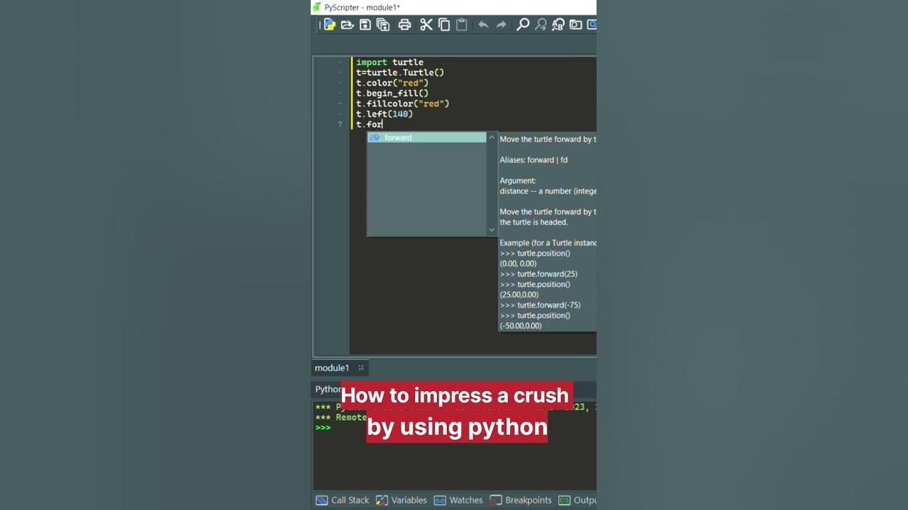 Lets Impress Crush♥️😘😁youtubeshorts Pythonprogramming Coding Coders Viral Youtube