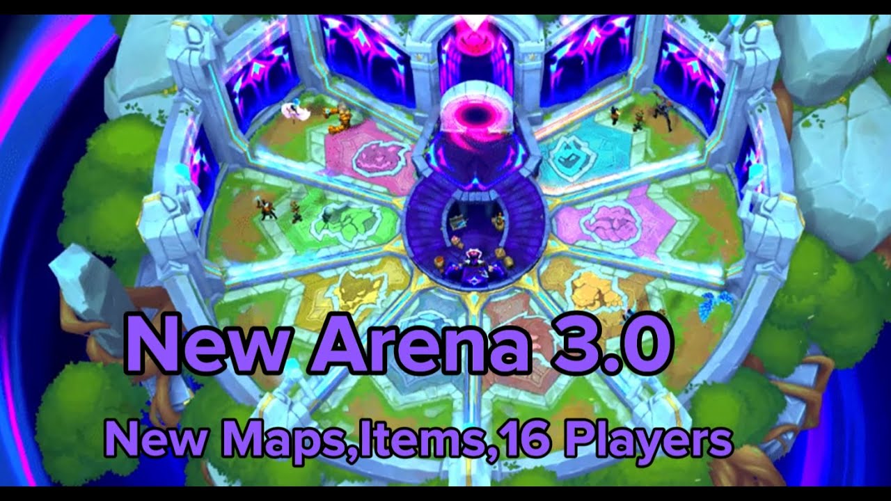New Arena 3.0 New Maps, New Items, 16 Players League of Legends - YouTube