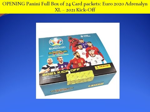 OPENING Panini Full Box of 24 card packets: Euro 2020 Adrenalyn XL ...