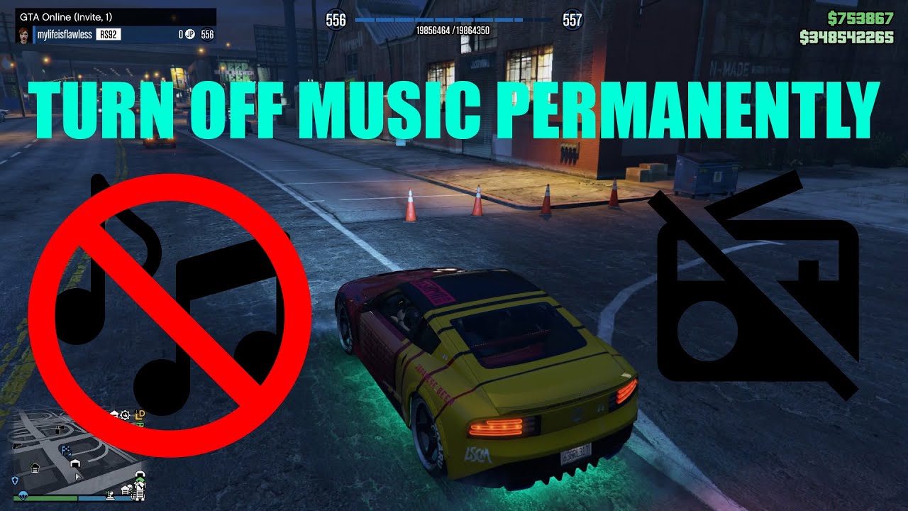 HOW TO PERMANENTLY TURN OFF RADIO GTA ONLINE - YouTube