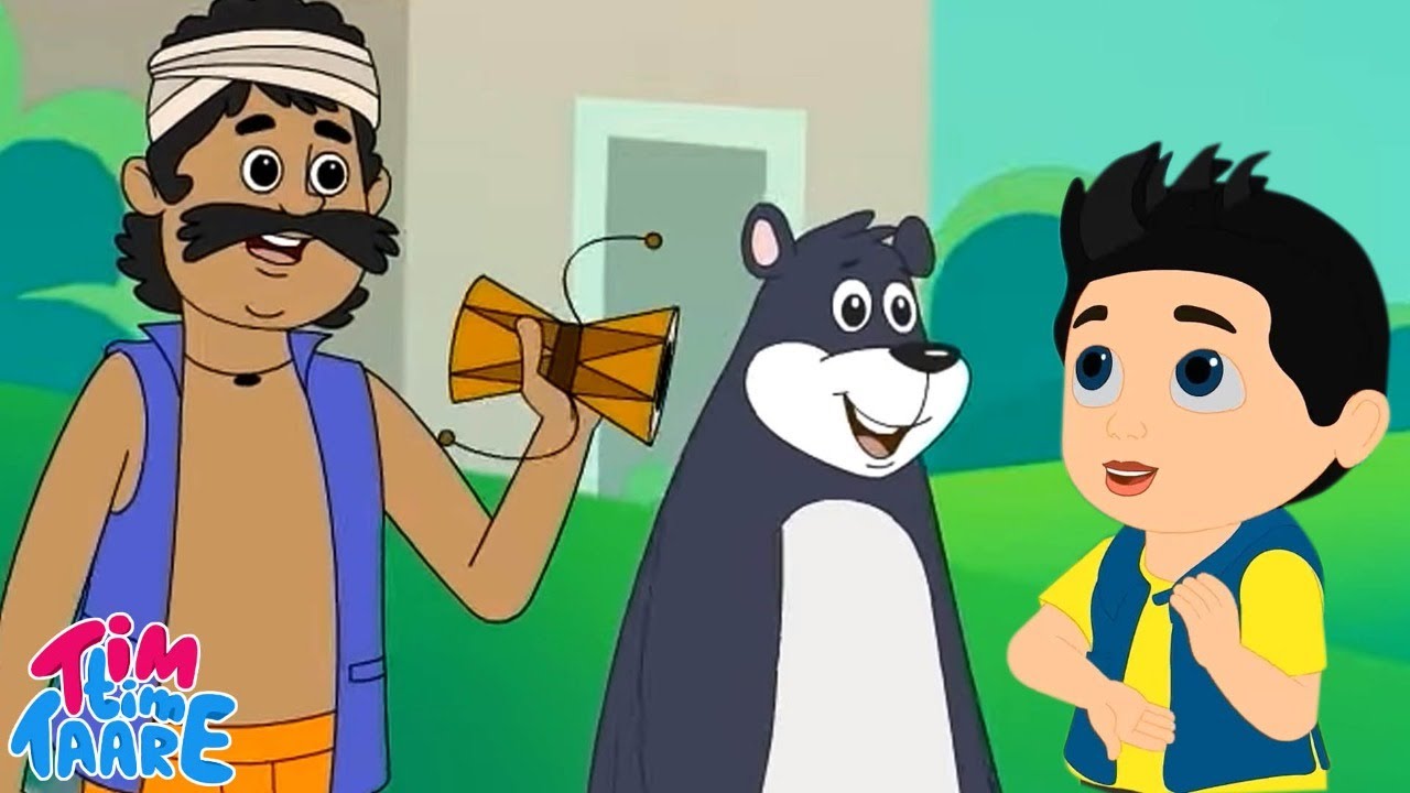 Kalu Madari, कालू मदारी, Rhyme in Hindi by Tim Tim Taare, बंदर मामा ...