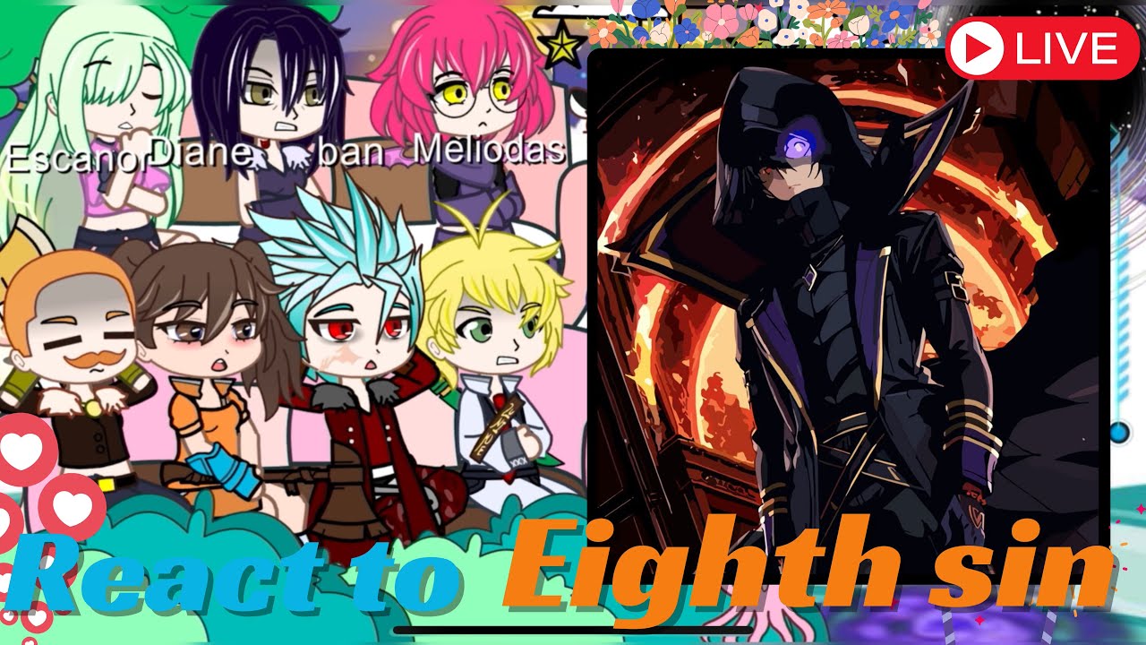 Seven deadly sins react to cid kagenou as Eighth sin | meliodas | eminence of shadow - YouTube