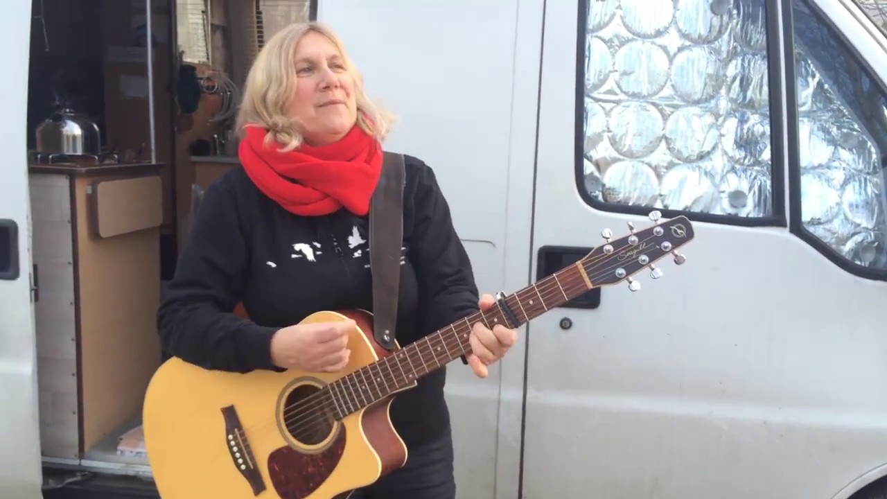 Marion Seibert sing from the Van - YouTube