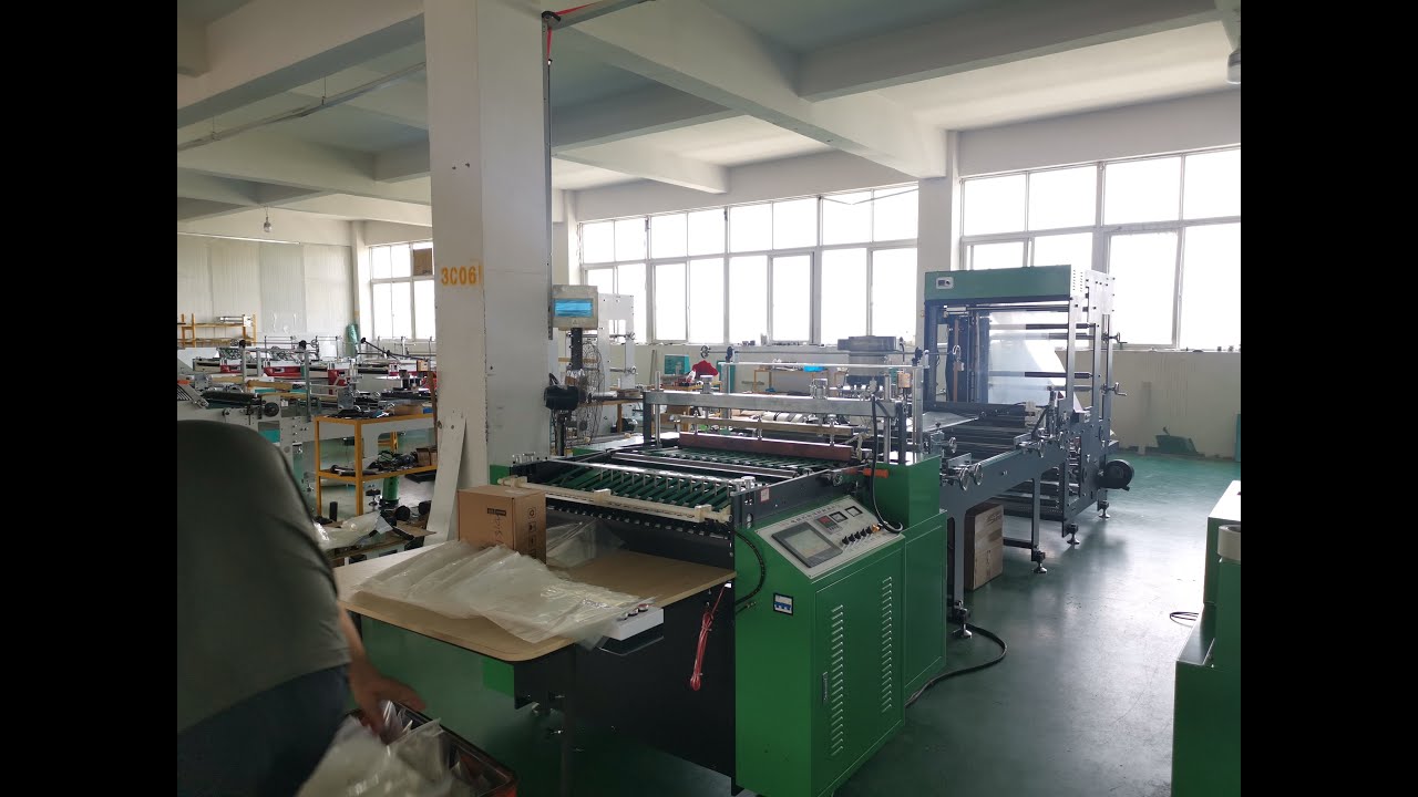 Zipper Bag Making Machine with Auto Slider Attachment - YouTube