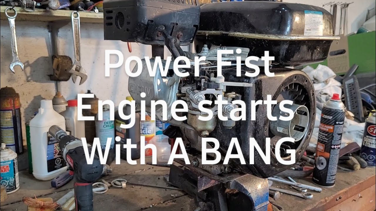 Power Fist engine starts like a gunshot - YouTube