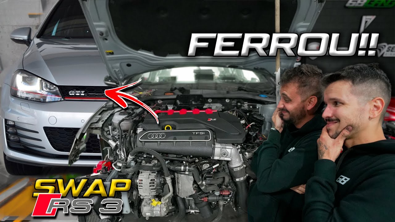 FALTA POUCO PARA TESTARMOS O GTI MK7 COM SWAP DE RS3 - YouTube