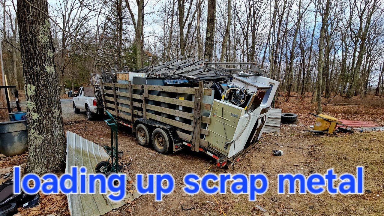Check Out How I Load 30 Yards Of Scrap Metal Onto My Trailer! - YouTube