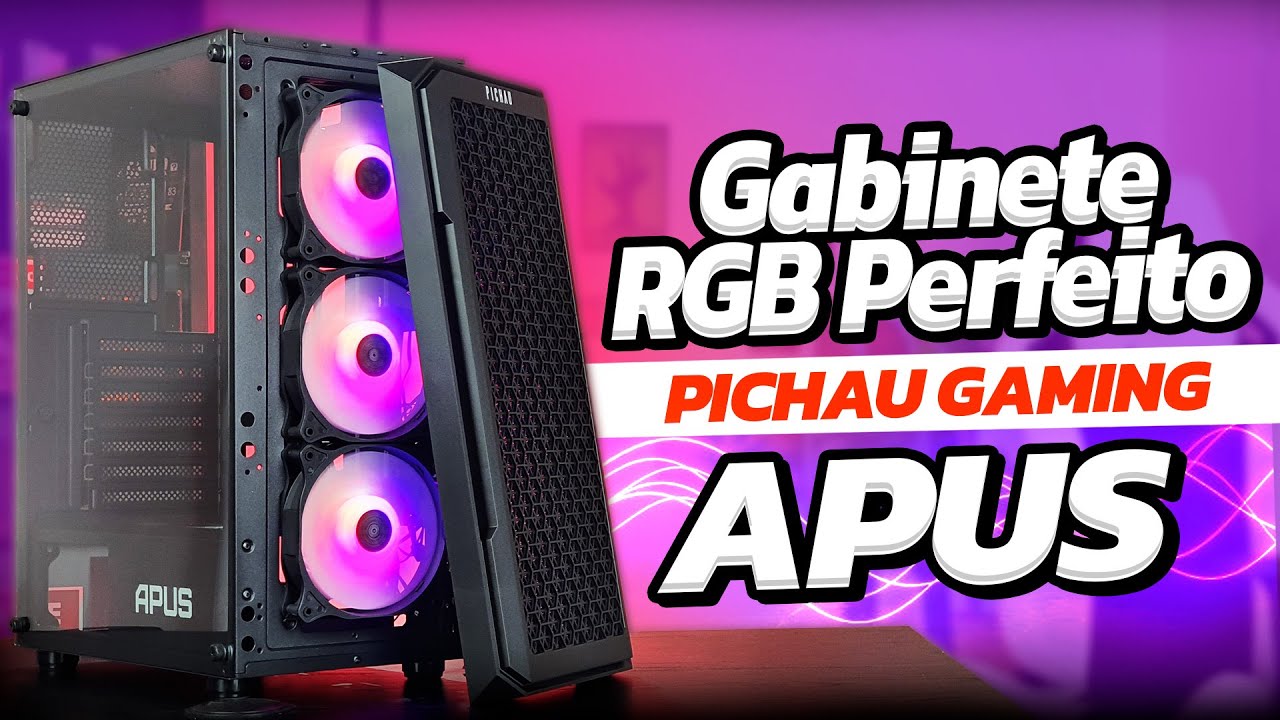 O Gabinete RGB Perfeito com Vidro Lateral e Frente Mesh! Pichau Gaming ...