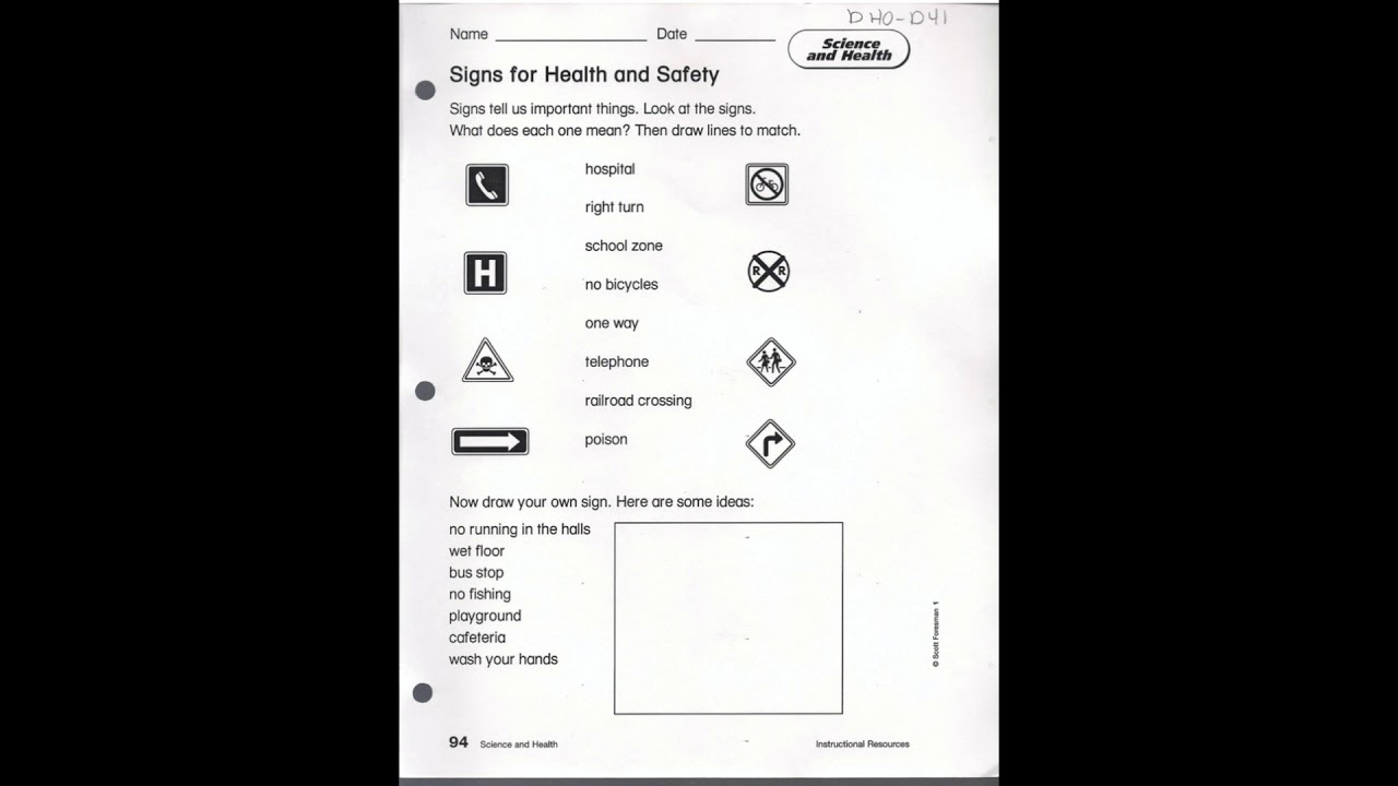 Science: Health & Safety Signs - YouTube