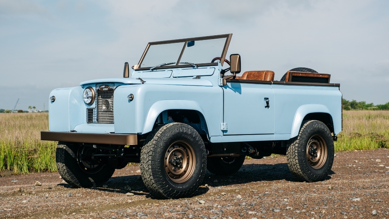 Classic Land Rover, Modern Performance - Custom Metallic Blue by ...