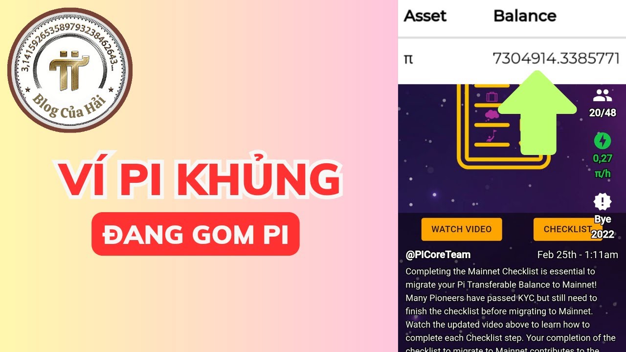 Ví Pi Network Khủng 7.3 Triệu Pi l Blog Của Hải - YouTube