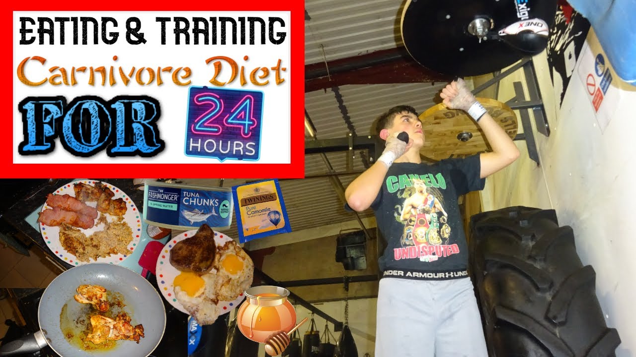Eating & Training on a Carnivore diet for 24 hours! - YouTube