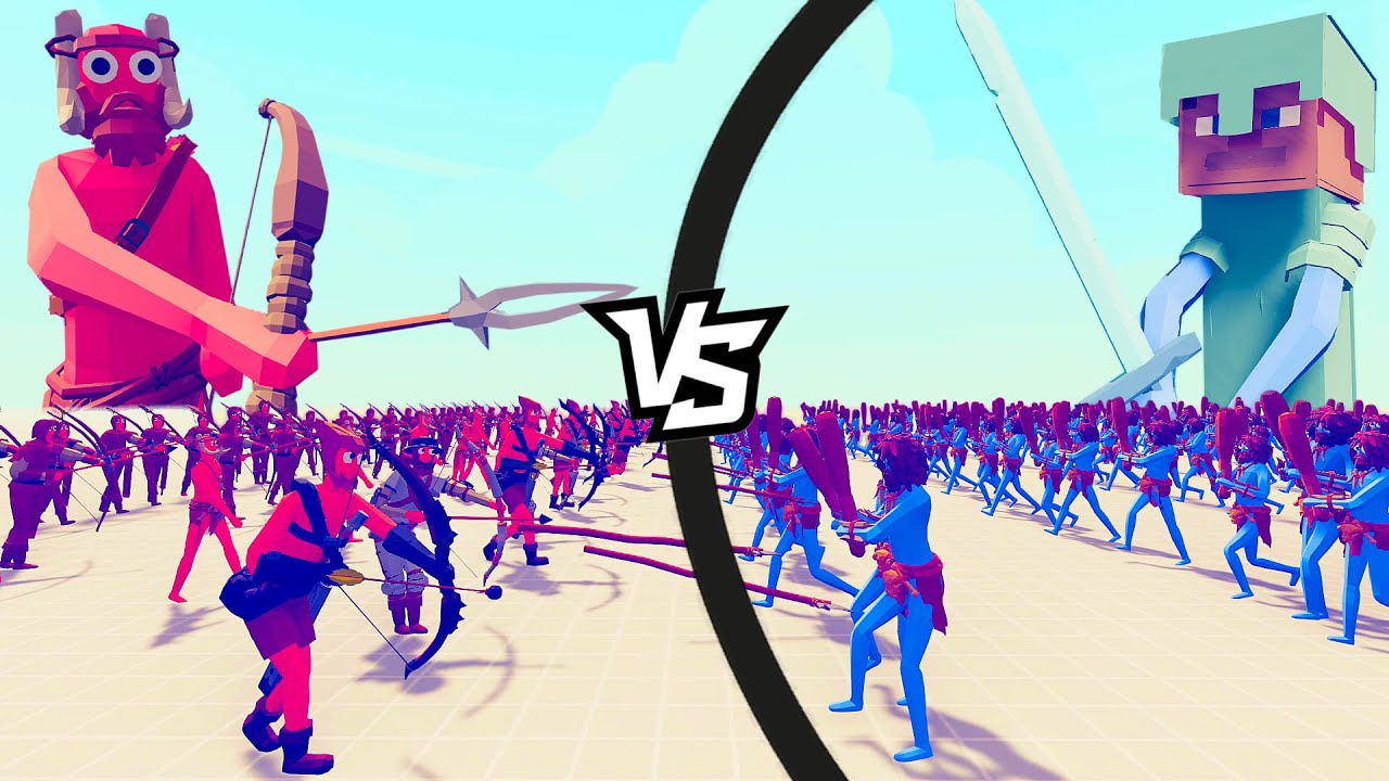 200x MELEE vs 100x RANGE | MELEE TEAM vs RANGE TEAM | Totally Accurate ...