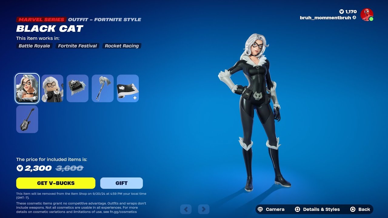 *NEW* Black Cat Skin! (Fortnite item shop) (September 13th, 2024) - YouTube
