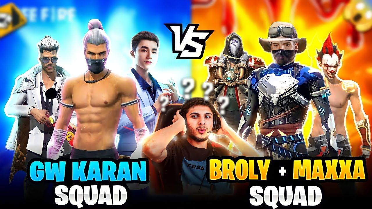 GW Karan Squad Vs NXT Broly + Maxxa 🎯 || 4 vs 4 😱 || Destroyed NXT ...