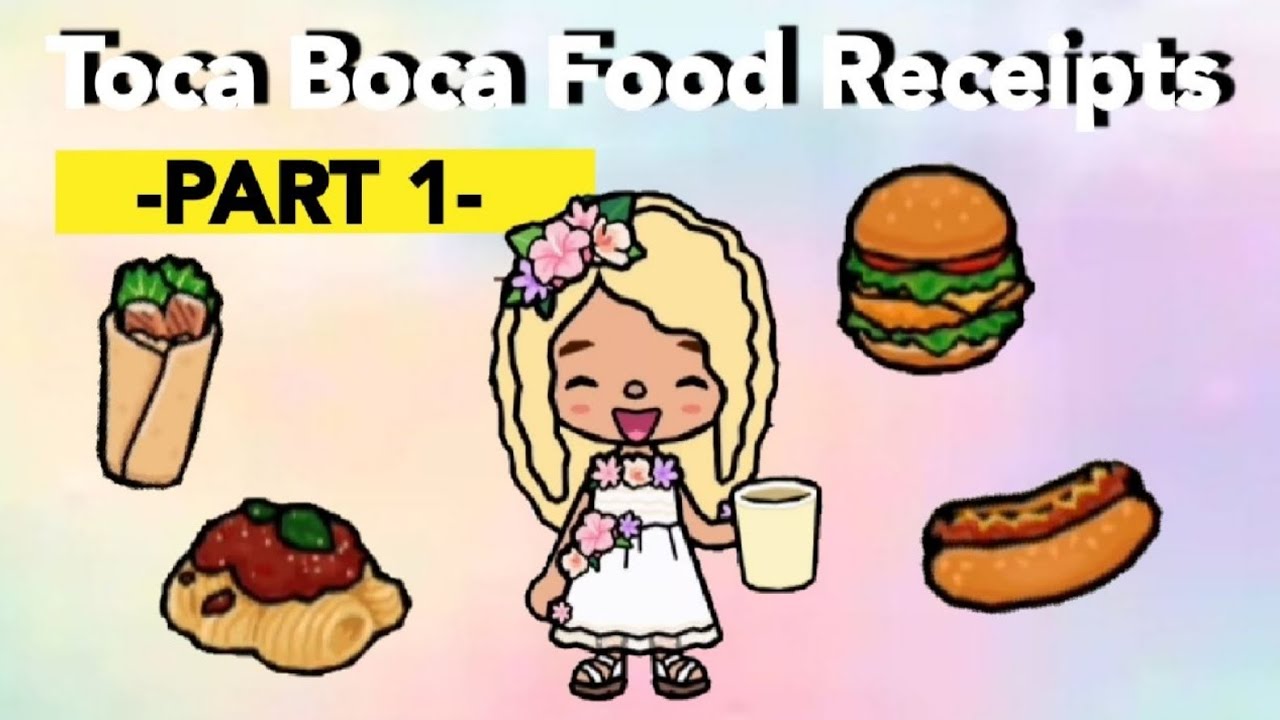 Toca Boca Food Receipts - Part 1 - YouTube