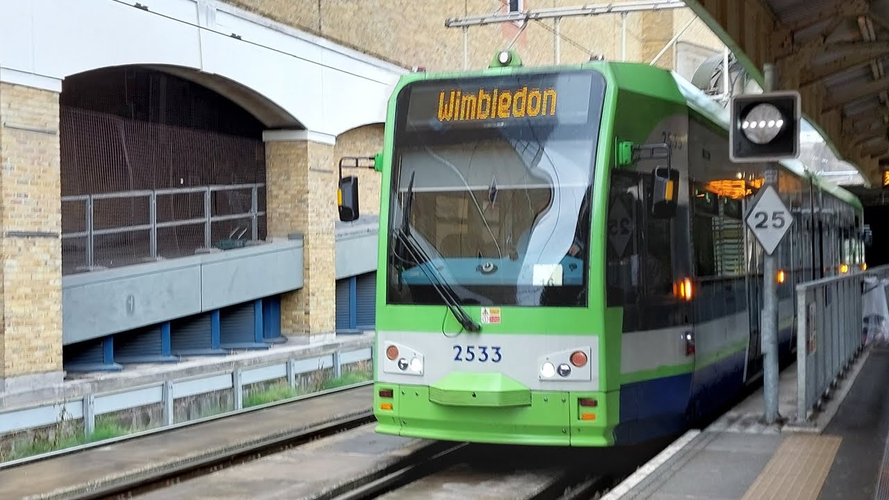 FRV - London Trams 2533 - Wimbledon - Elmers End - YouTube