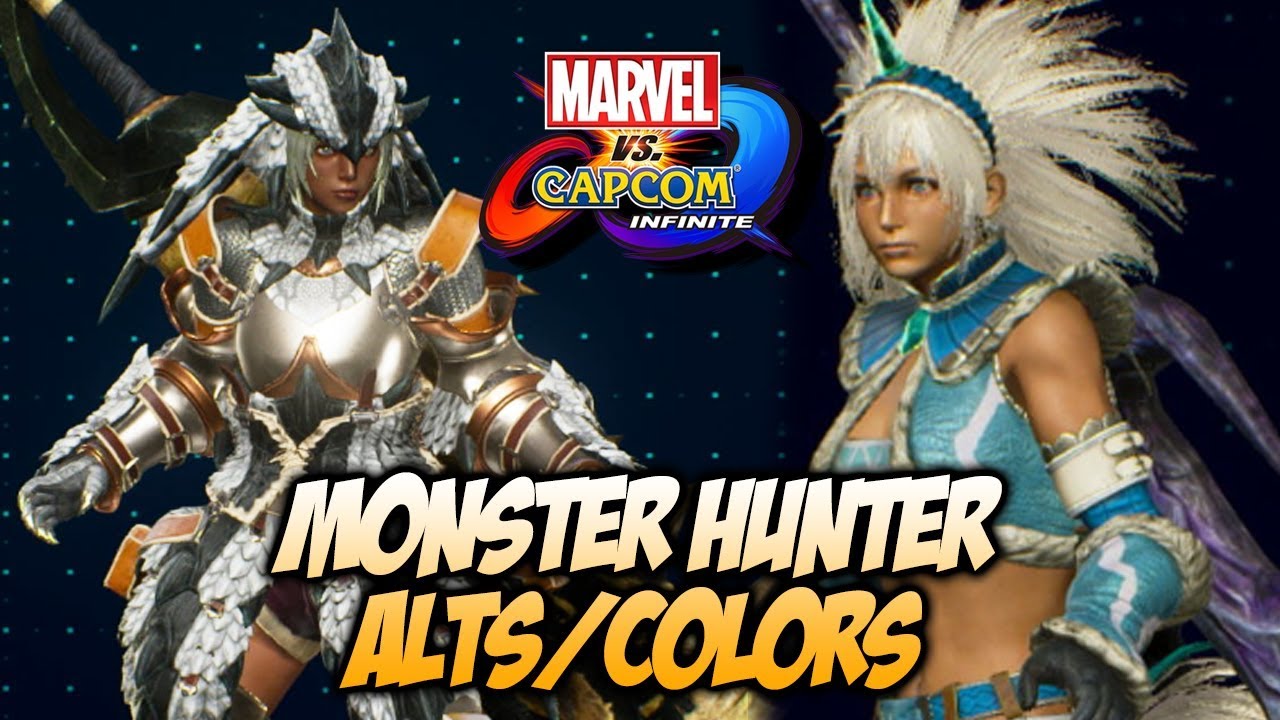 Monster Hunter Alt Costumes + Colors - Marvel vs Capcom Infinite - YouTube