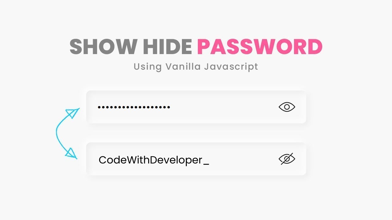 Show Hide Password Using Vanilla Javascript | CSS3 Neumorphism - YouTube