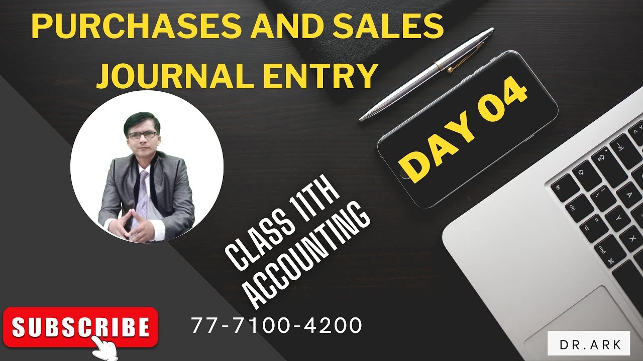 Purchases & sales entry |Journal Entry | ACCOUNTING WITH DRARK - YouTube