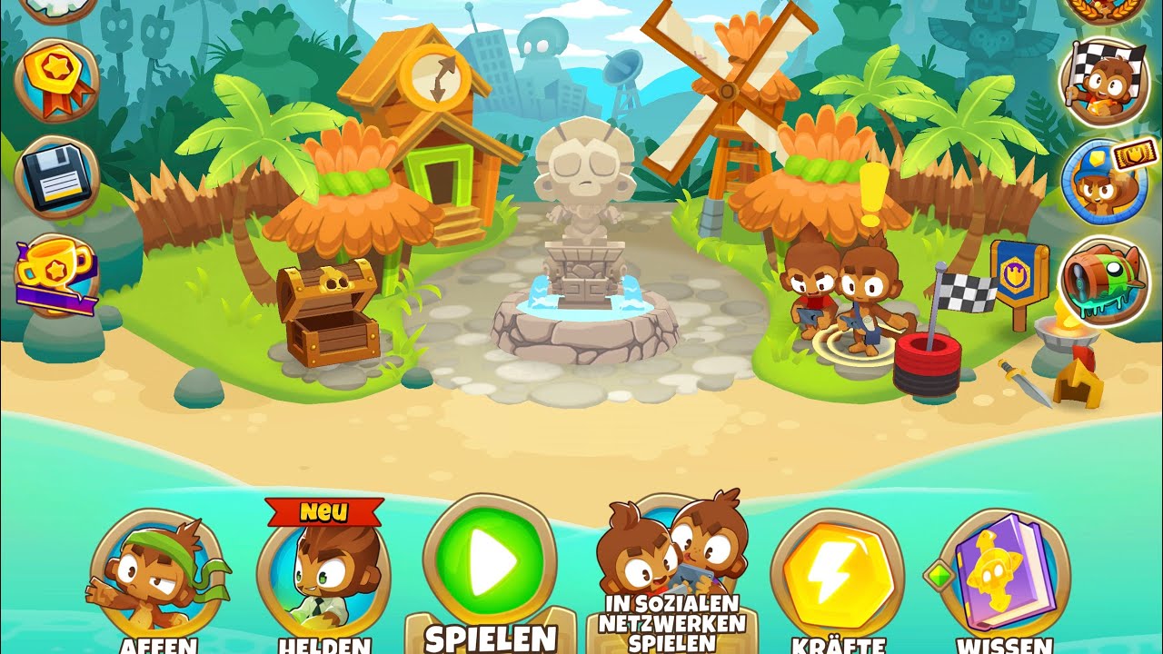 Bloons TD 6 Wurfpfeilaffe oberer Weg deutsch (german) - YouTube