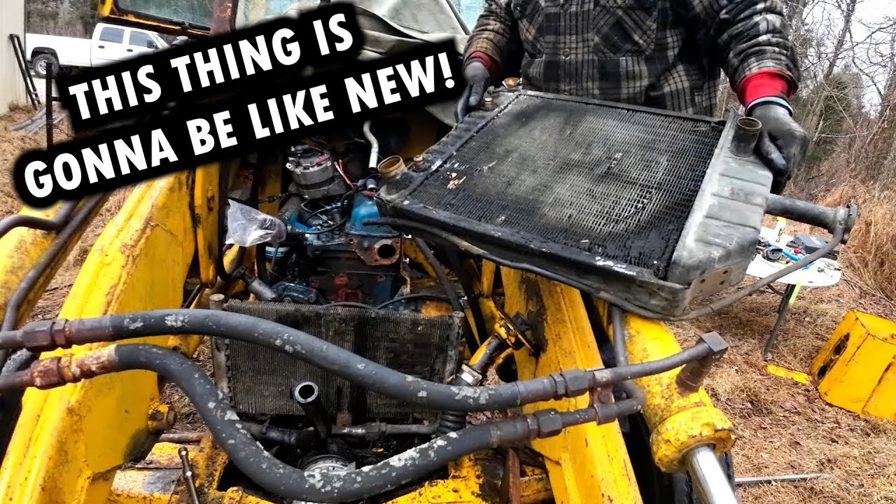 Ford Backhoe Rebuild - Radiator Removal - Area Diesel Service Saves the ...