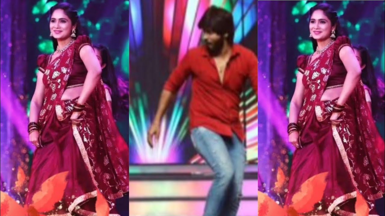 Maa bonala jathara event Amardeep chowdary and Tejaswini gowda dance ...