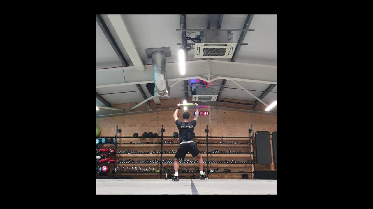Squat Walk Plate Over Head - YouTube