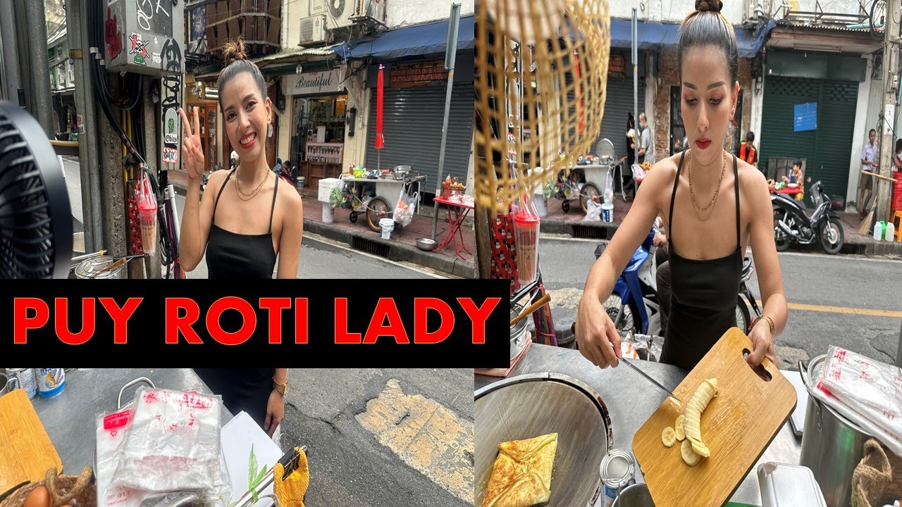 [4KTH]A Day Hard Working of Puy Roti Lady - Thai Street Food - YouTube