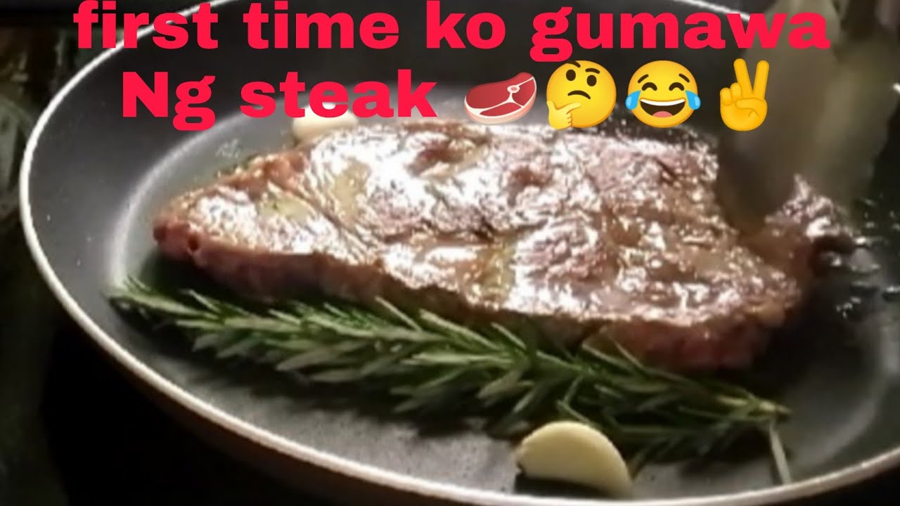 How to make steak 🥩 in Arabic style😂🤔/first time Kong gumawa.#angus ...