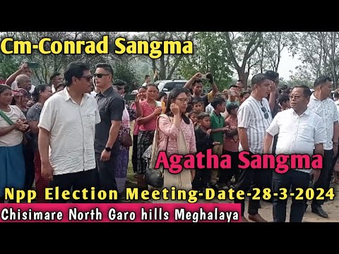 SMT_Agatha Sangma & Meghalaya Chief minister Conrad Sangma Npp Election ...