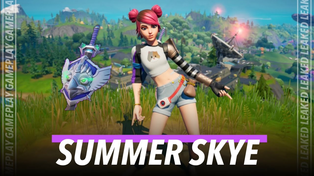 LEAKED “SUMMER SKYE” SKIN GAMEPLAY!!! (AUGUST CREW PACK) - Fortnite ...