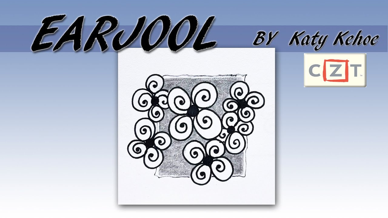 如何畫一般圖樣How to draw the Tangle Pattern EARJOOL - YouTube