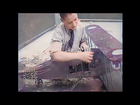 In 1920 a 13-year-old boy makes a model of a plane [4K, 60fps, colorized]