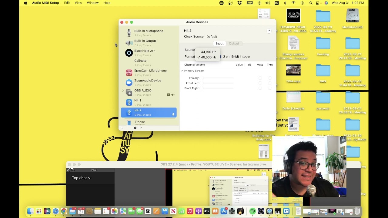 OBS AND MAC ISSUE! Audio pitch down and stuttering Solution - YouTube