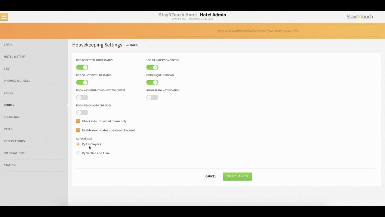 StayNTouch Cloud PMS: Housekeeping Webinar - YouTube