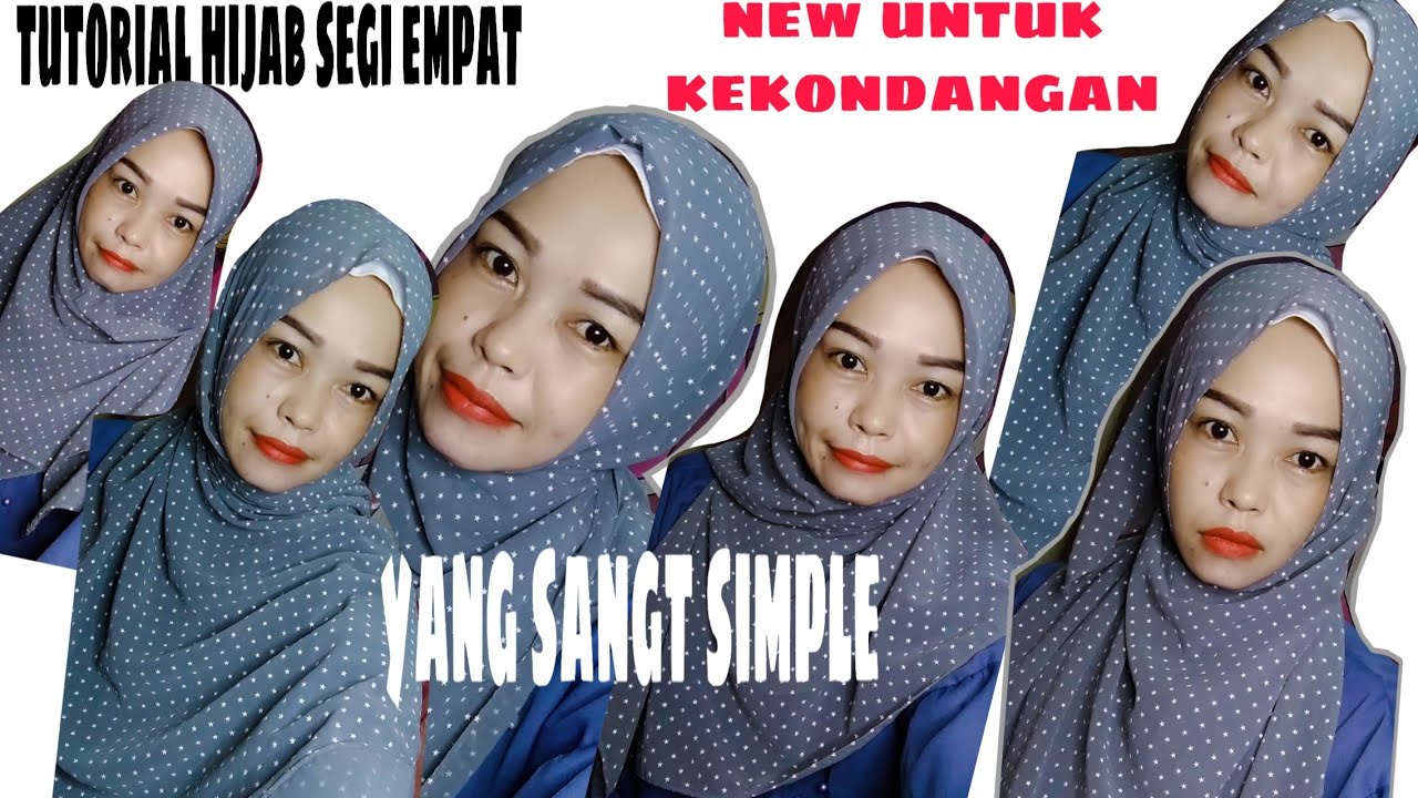 NEW HIJAB TUTORIAL 2020⚘9 TUTORIAL HIJAB SEGI EMPAT UNTUK SEHARI HARI ...