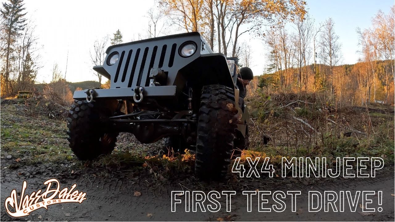 Mini jeep build part 12 First test drive! - YouTube