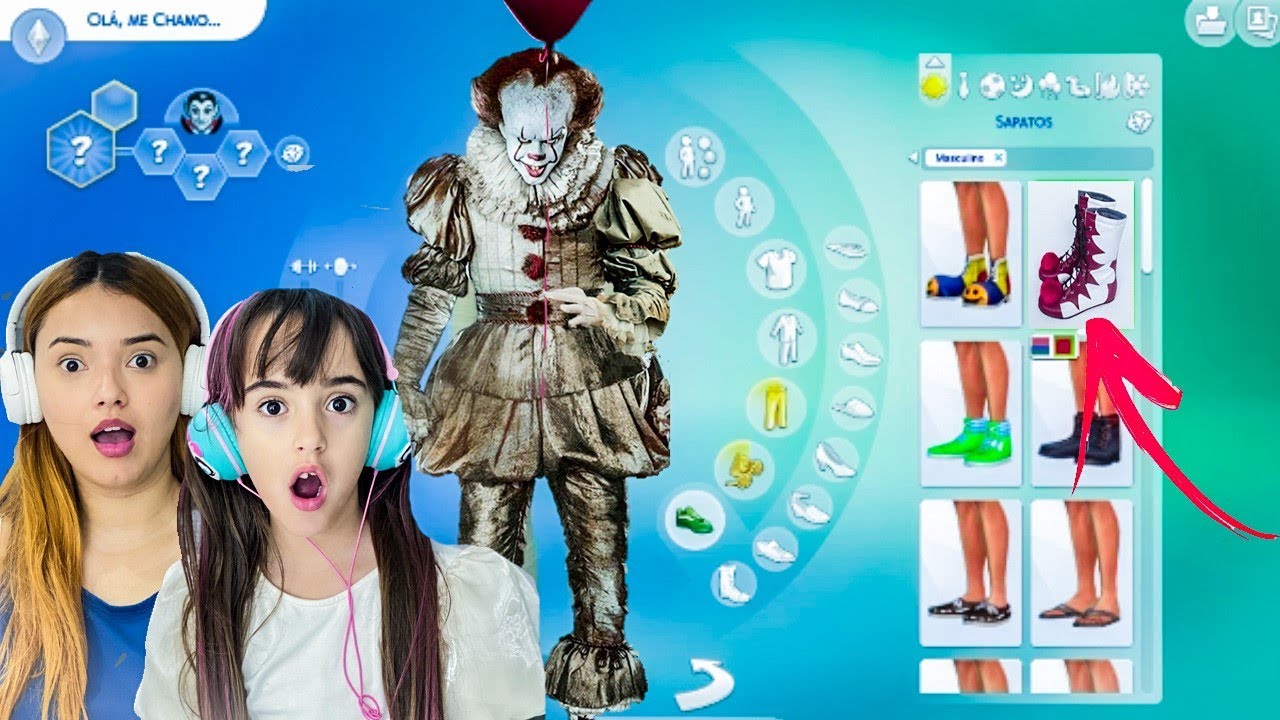 FIZEMOS O PENNYWISE IT A COISA NO THE SIMS 4 - BELINHA GAMES - YouTube