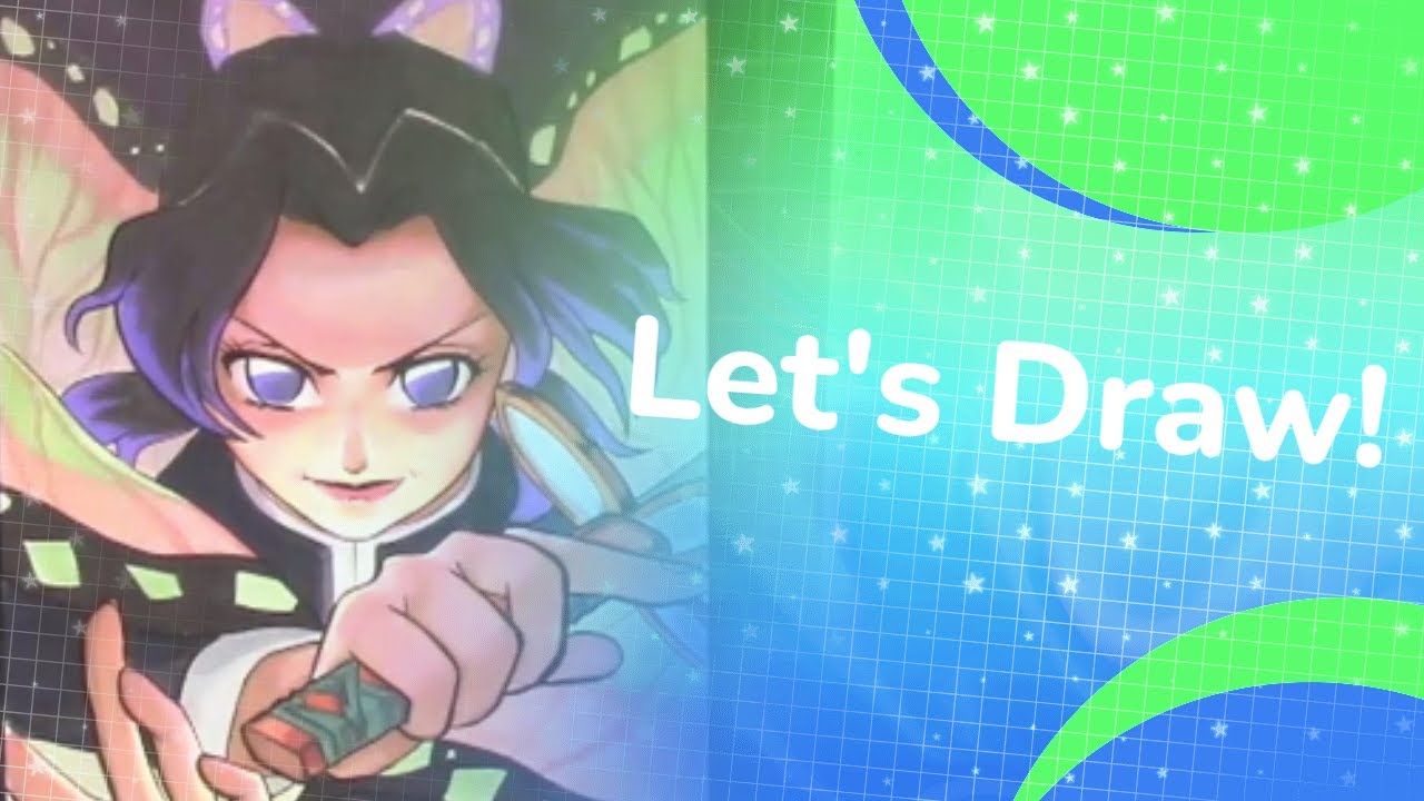 Let's Draw! - The Insect Hashira (Demon Slayer) - YouTube