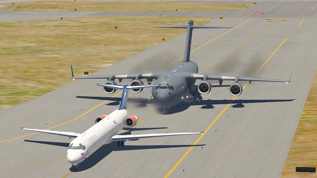 Military Aircraft C-17 Chasing Small Plane After Got Stolen | X-Plane ...
