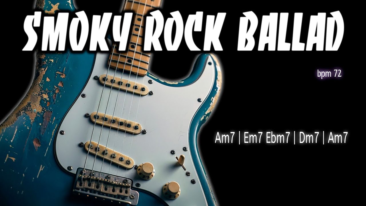 Smoky Rock Ballad Backing Track in Am - YouTube
